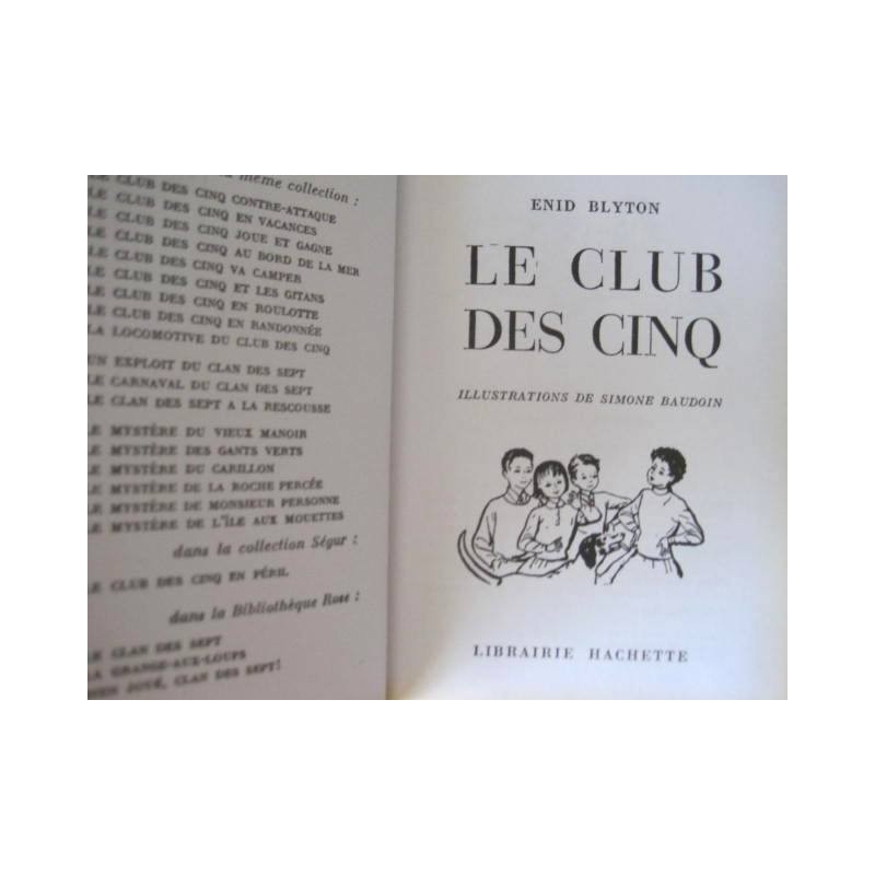 Le Club des cinq - Collection Hachette - Retro-Livres