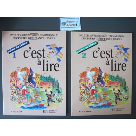 C'est à lire CP CE1 - Manuel et cahiers de l'élève - Retro-Livres