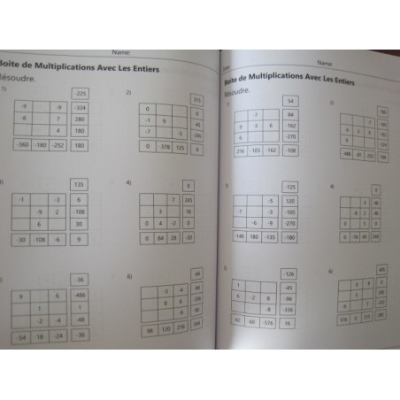 Mon cahier de maths Nombres positifs et nombres négatifs 11-15 ans ...
