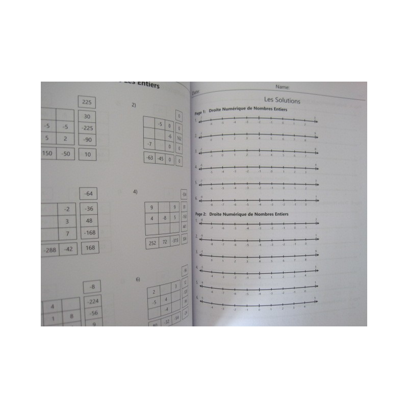 Mon cahier de maths Nombres positifs et nombres négatifs 11-15 ans ...