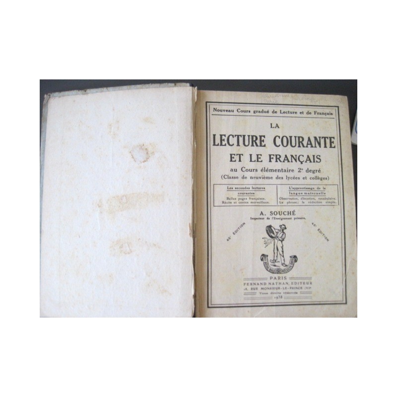 La lecture courante et le français - A. Souché - Retro-Livres