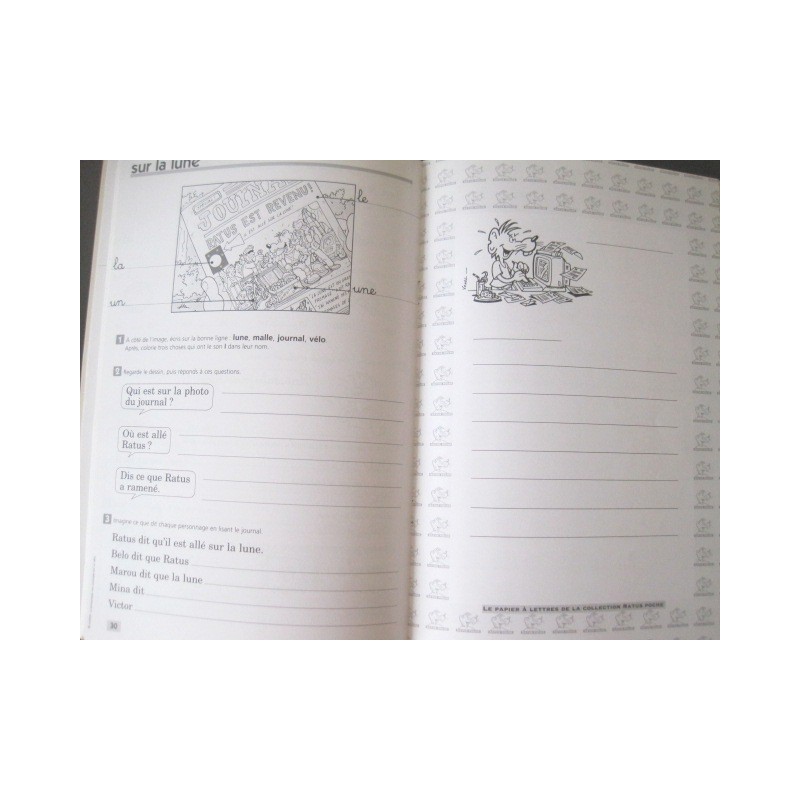Ratus et ses amis CP Cahier d'expression - Retro-Livres
